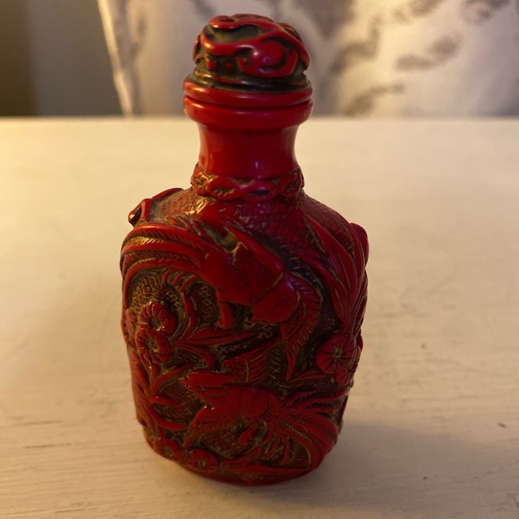 Accents | Vintage Coral Chinese Snuff Bottle Phoenix | Poshmark
